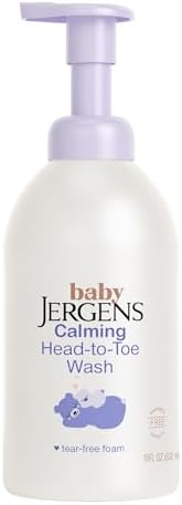 Amazon.com: Jergens Baby Calming Head to Toe Foaming Wash, Baby Shampoo ...