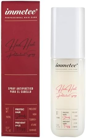 Amazon.com: Hairitage Heat Protectant Spray for Hair - Up to 450 Degree ...