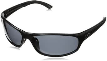 Amazon.com: Arsenal Caliber Polarized Oval Sunglasses, Shiny Black, 64 ...