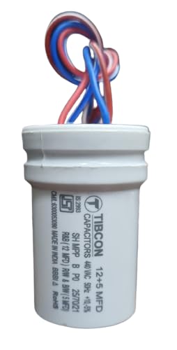 SPARESKART Capacitor for Semi Automatic Washing Machine 12+5 MFD for ...