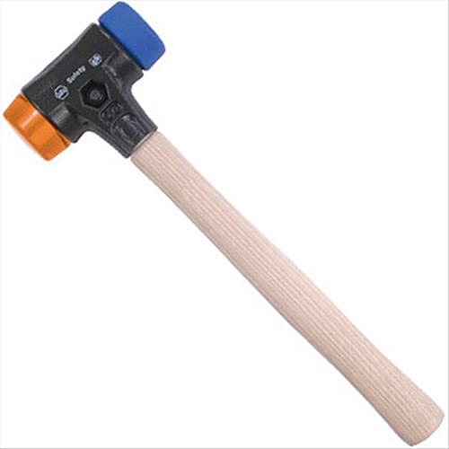 Wiha 83250 Split Head Mallet, Malleable Cast Iron, 2.4 Pounds, 2.0" x ...