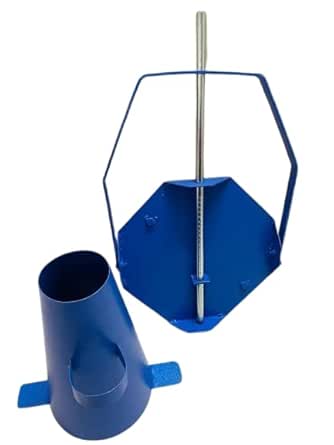 Slump Cone Test Apparatus – Durable Powder-Coated Set with Carry Handle ...
