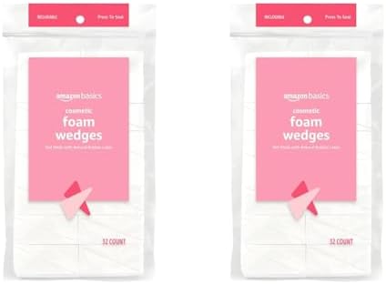 Amazon.com : Amazon Basics Cosmetic Rectangular Foam Wedges For Makeup ...