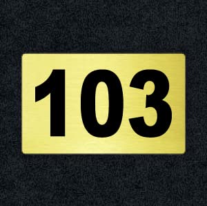 Number Plate 103 Room, Hotel, Hospital, Lodge,Apartment, Flat,Door No ...