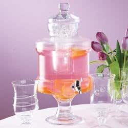 Amazon.com | Glass Beverage Dispenser with Ice Insert: Food Dispensers ...