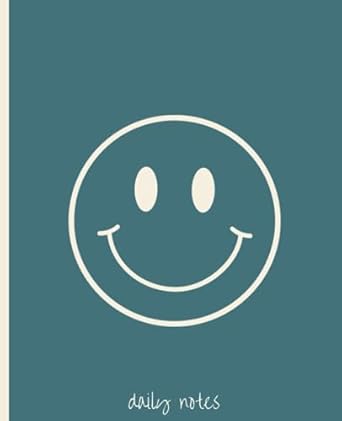 Amazon.com: Teal Smiley Face Notebook: Children, Teen, Adult Journal ...