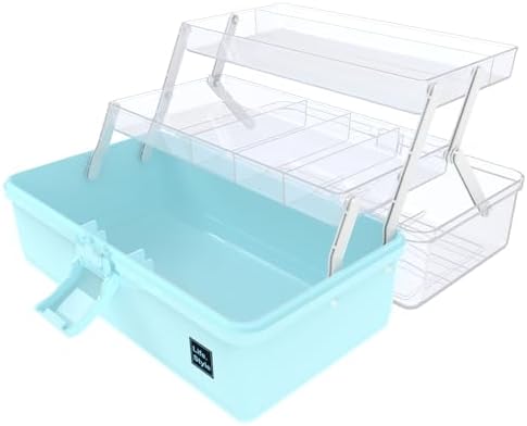 Amazon.com: EZOWare 3 Tier Layer Storage Box with 6 Compartments ...