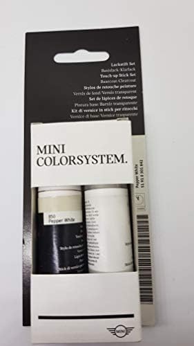 MINI Genuine Touch Up Paint Stick Set 2 x 12ml Pepper White Code 850 ...
