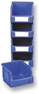 INTERBIN - High Capacity Plastic Storage Bin, Blue Large - 130mm x ...