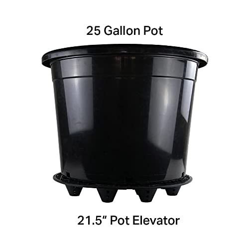 Snapklik.com : Grow1 21.5-Inch Pot Elevators For Plants Plastic Fabric ...
