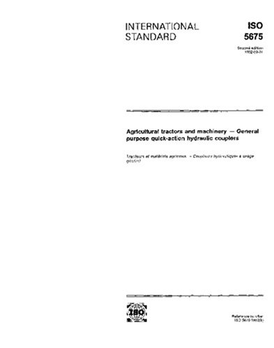 ISO 5675:1992, Agricultural tractors and machinery - General purpose ...