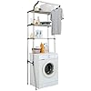 Amazon.com: Hershii 3-Tier Laundry Room Shelf Over The Toilet/Washing ...