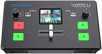 Amazon.com: Feelworld LIVEPRO L1 V1 Multiformat Video Mixer Switcher 2 ...