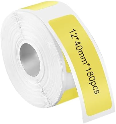 Amazon.com : TFSUCCE Label Maker Tape Black on Yellow Sticker Thermal ...