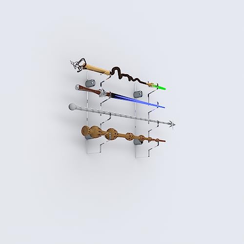 Plexico Harry Potter 4 Wand Rack/Wand Display Stand/Acrylic Rack - BigaMart