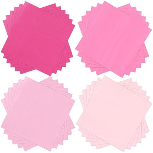 Amazon.com: Layhit 100 Pcs 5 x 5 Inch Cocktail Napkins Disposable Small ...