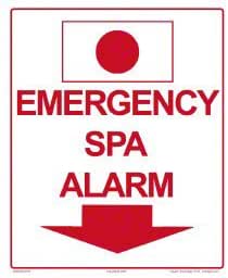 Amazon.com: Emergency Spa Alarm Sign 6507Ws1012E : Everything Else