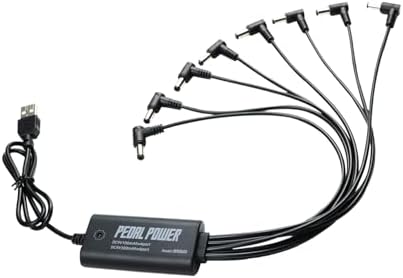 Amazon.com: BAIRUTONG Guitar Pedal Power Supply, 8 Isolated DC9V ...