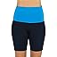Delfin Spa Women's Mineral Infused High Waist Exercise Shorts - Petite ...