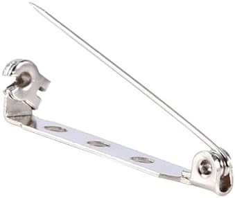 50 Pcs Silver Bar Pins, Safety Pins - Secure Back Clasp - Reliable ...
