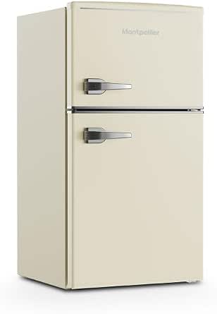 Montpellier MAB2035EC Cream Retro Undercounter Fridge Freezer : Amazon ...
