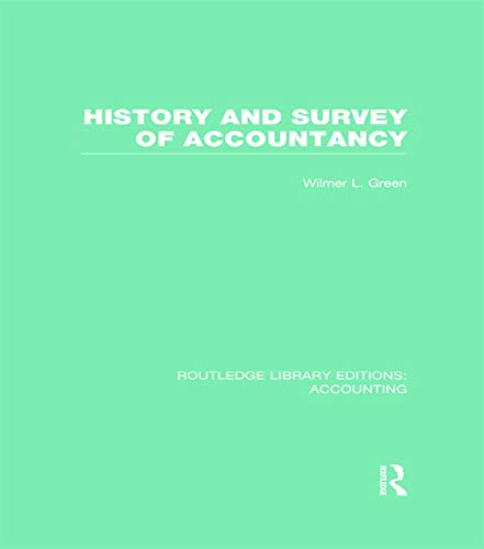 Amazon.com: History and Survey of Accountancy (RLE Accounting ...