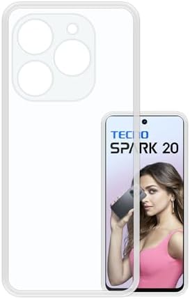 VIDO Transparent Back Case Cover for Tecno Spark 20 (Soft & Flexible ...