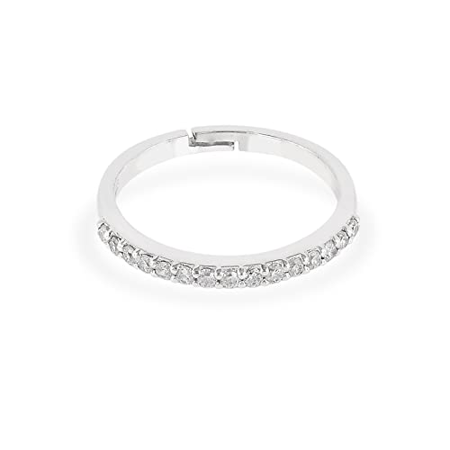 Buy MODERN CULTURE JEWELLERY 925 Sterling Silver Minimal Cubic Zirconia ...