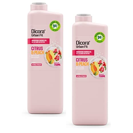 Amazon.com : Dicora Urban Fit Peach and Citrus Bath Shower Gel Body ...