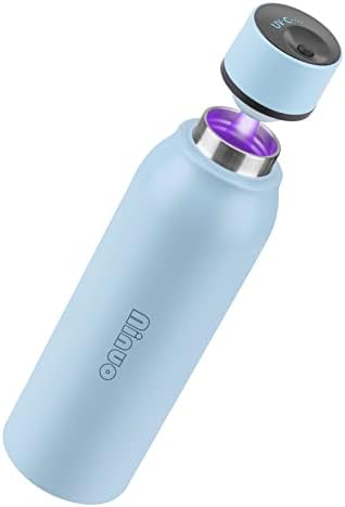 Ninuo UV-C Sterilization Water Bottle and Self-Cleaning 600ml Stainless ...