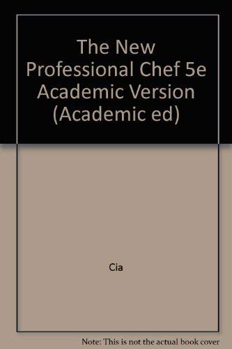 Amazon | The New Professional Chef 5e Academic Version | Cia ...