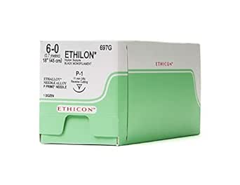 Amazon.com: Ethicon ETHILON Nylon Suture, 697G, Synthetic Non ...