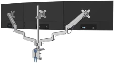 Amazon.com: Mount-It! Triple Monitor Mount with Gas Spring Arms, Fits ...