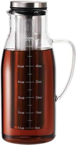 Amazon.com: Lardera Cold Brew Coffee Maker Pitcher, 44oz : Home & Kitchen