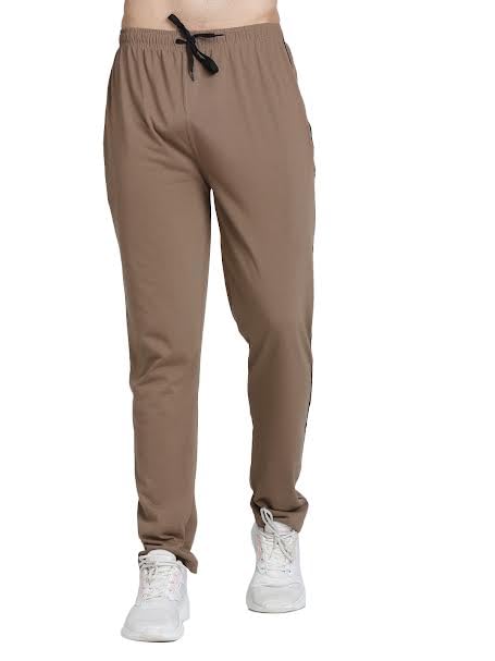 FANDOM Regular Fit Track Pant for Men's (Light Brown, L) : Amazon.in ...