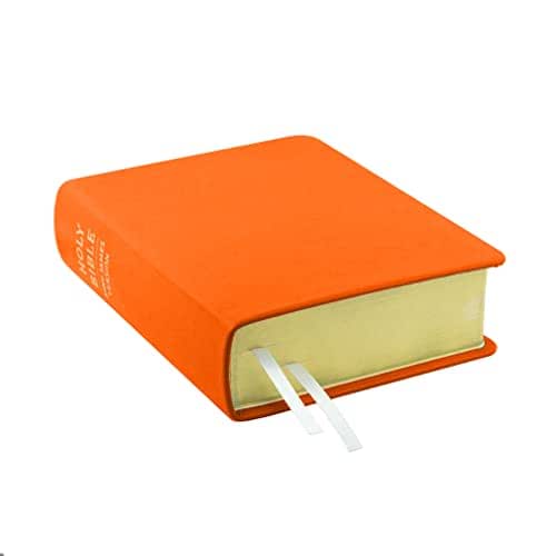 Amazon.com: LDS Scriptures Hand-Bound Marigold Orange Genuine Leather ...