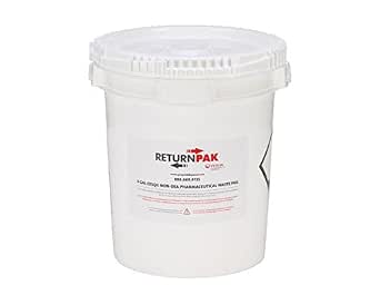 SUPPLY-264 5 GAL VSQG Non-DEA Pharmaceutical Waste Pail: Amazon.com ...