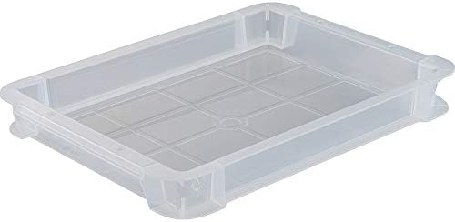 Amazon | トラスコ中山(TRUSCO) スケルトンカラーコンテナ スケルコン スケルトンコンテナ 9L 透明 TSK-910TM | 物流コンテナ