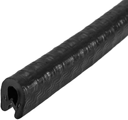 uxcell Edge Trim U Seal Black PVC Plastic U Channel Edge Protector Fits ...