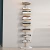 Amazon.com: Aurorize Metal Spine Book Tower,Modern Vertical Bookshelf ...