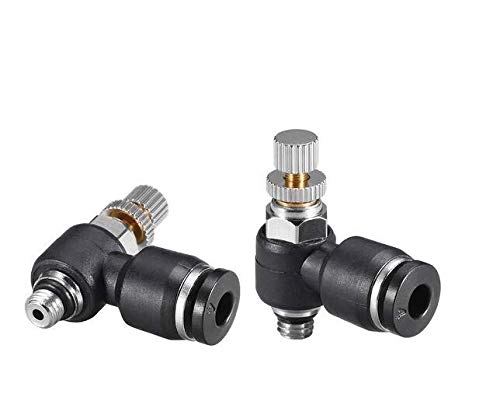 Buy SL4 X M5 OD 4mm Pneumatic Air Flow Controller Valve Pneumatic Brass ...