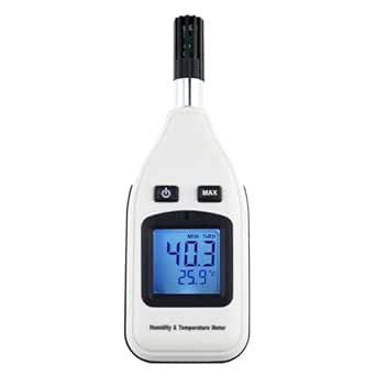 DANOPLUS Instrument Digital Humidity 0~100% RH and Temperature Meter ...
