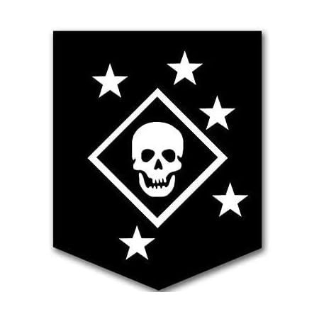 Amazon.com: American Vinyl Black & White MARSOC Raiders Skull and Stars ...