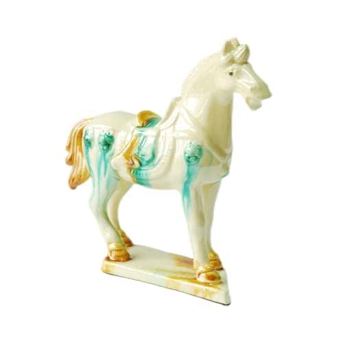Amazon.com: Tang Dynasty TriColor Horse Porcelain Sculpture Ceramic ...