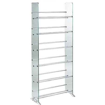 Amazon.com: TransDeco CD/DVD Rack, 792 552, Clear/Silver : Electronics