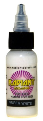 Amazon.com: Radiant Colors - Super White - Tattoo Ink 1oz Made in USA ...