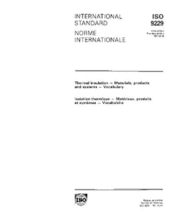 ISO 9229:1991, Thermal insulation - Materials, products and systems - Vocabulary | Amazon.com.br