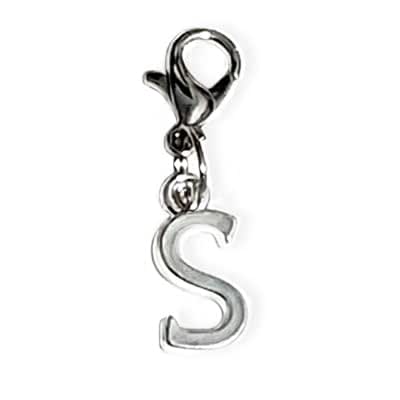 Amazon.com: Letter Clip On Charms Zipper Pulls Initials, Silver ...