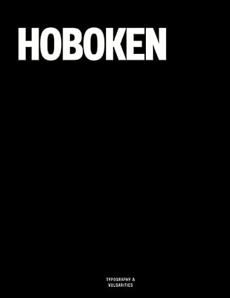Hoboken: The Coffee Table Book: Vulgarities, Typography: 9798860836921 ...