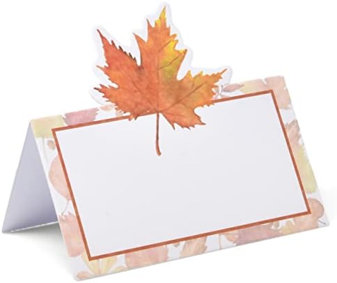 Amazon.com: Gift Boutique 100 Pack Thanksgiving with Fall Maple Leaves ...